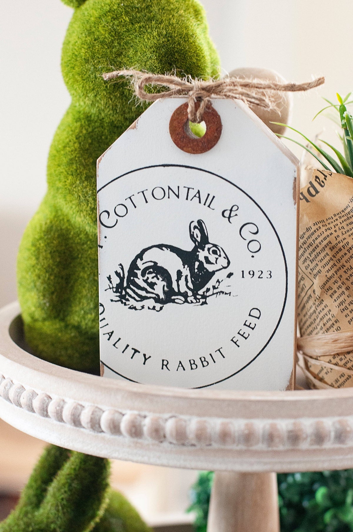 Handmade 365 - Rabbit Feed Wooden Tag Sign — Vintage Bee Design Co.